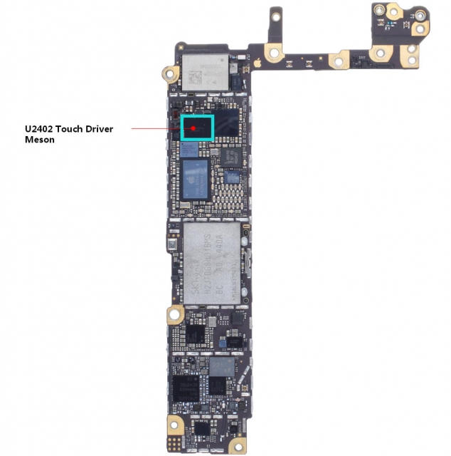 Iphone 6s plus board view in audio ic - solonaxre