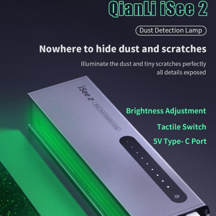 Qianli iSee2 Professional LED Dust Detection Lamp Fingerprint Scratch ...