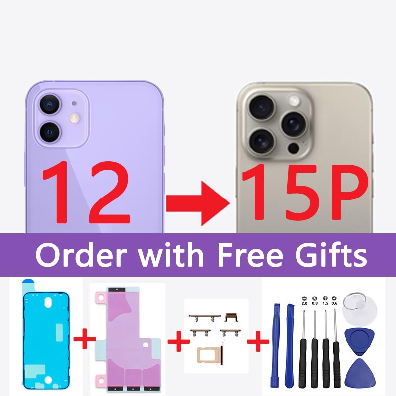 DIY Housing for iPhone 12 Like 15 Pro, iPhone 12 Convert to 15 Pro Back ...