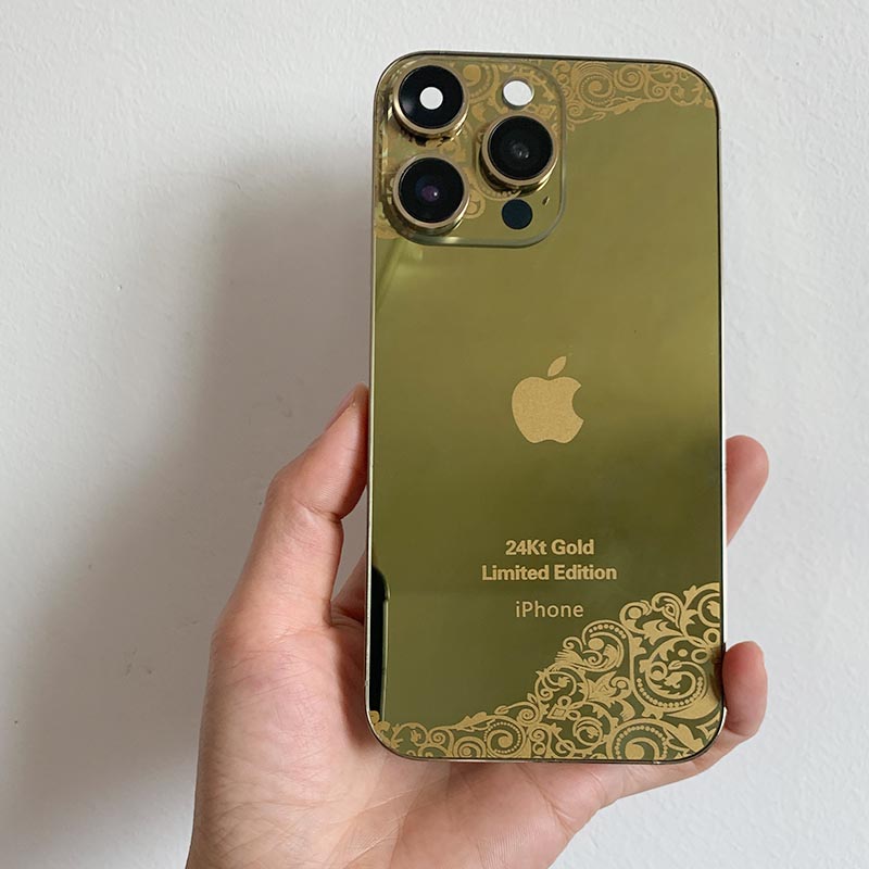 24K Gold Housing for iPhone XR to 14 Pro, XR Convert to 14 Pro Full ...